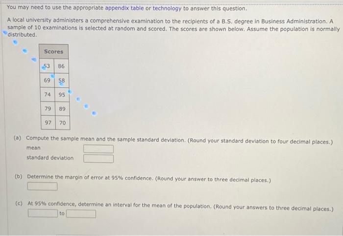 Solved You may need to use the appropriate appendix table or | Chegg.com