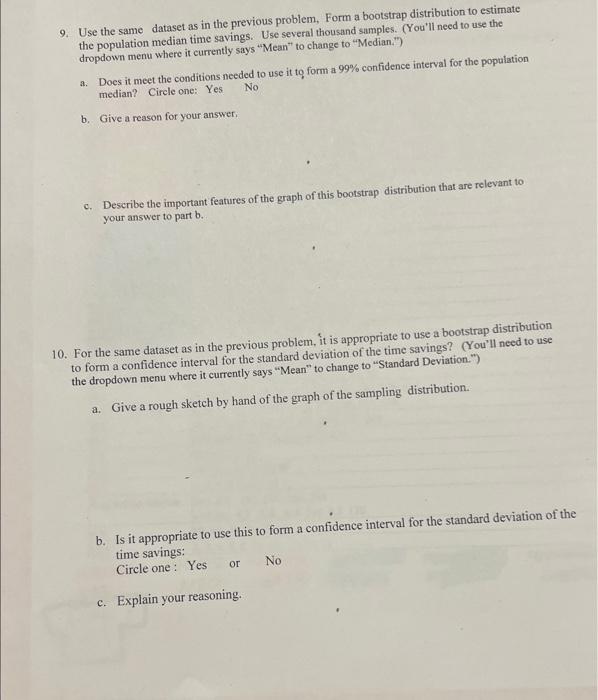 Solved 9. Use the same dataset as in the previous problem, | Chegg.com