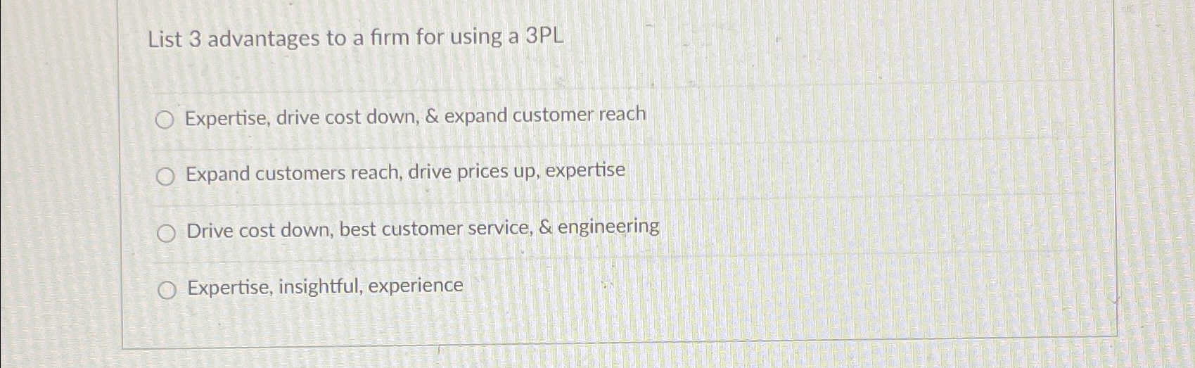 Solved List 3 ﻿advantages to a firm for using a | Chegg.com