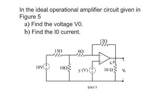Solved In the ideal operational amplifier circuit given in | Chegg.com