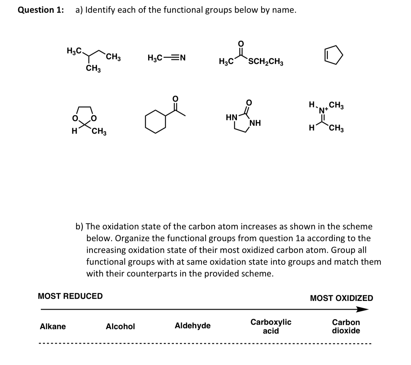 Solved Question 1: a) ﻿Identify each of the functional | Chegg.com