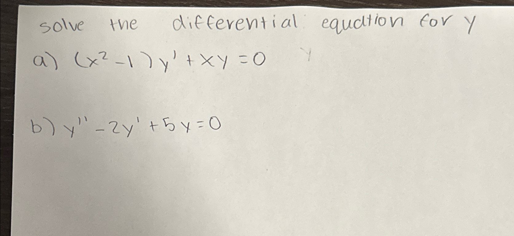 Solved solve the differential equation for | Chegg.com