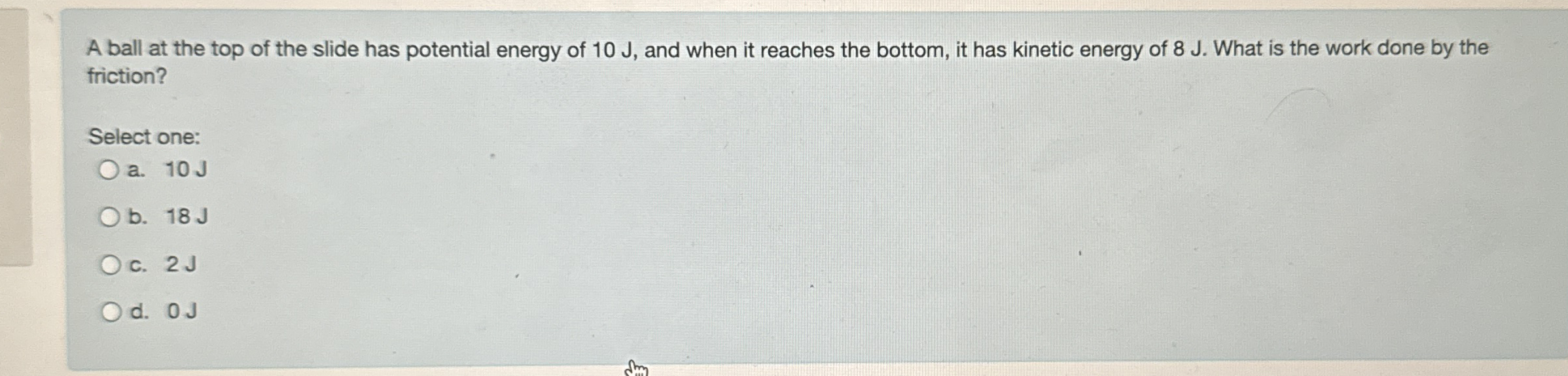 Solved A ball at the top of the slide has potential energy | Chegg.com