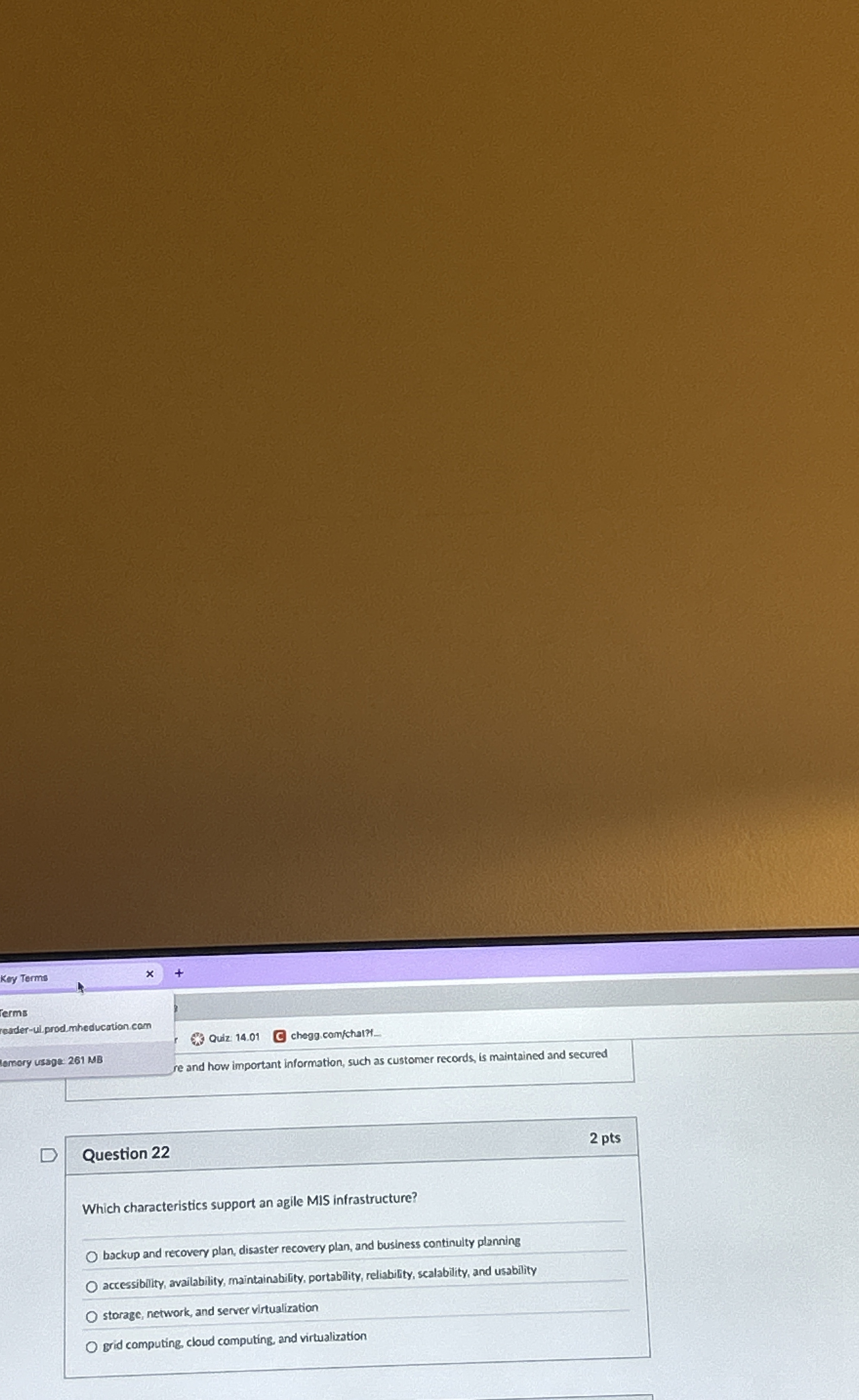 Solved Question 22Which characteristics support an agile MIS | Chegg.com