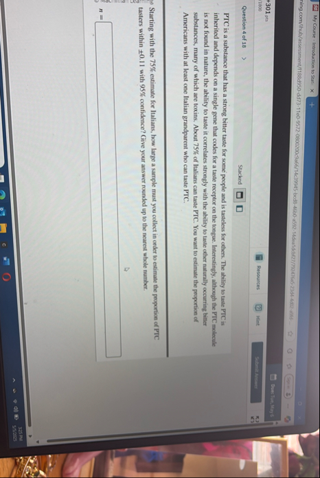 Solved My Course - ﻿Introduction to Stat:Bate lue, May 5 | Chegg.com