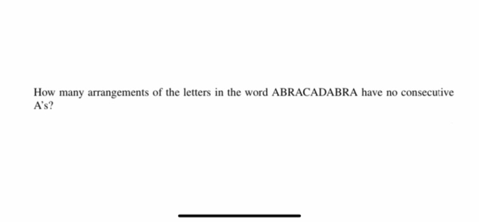 Solved How many arrangements of the letters in the word | Chegg.com