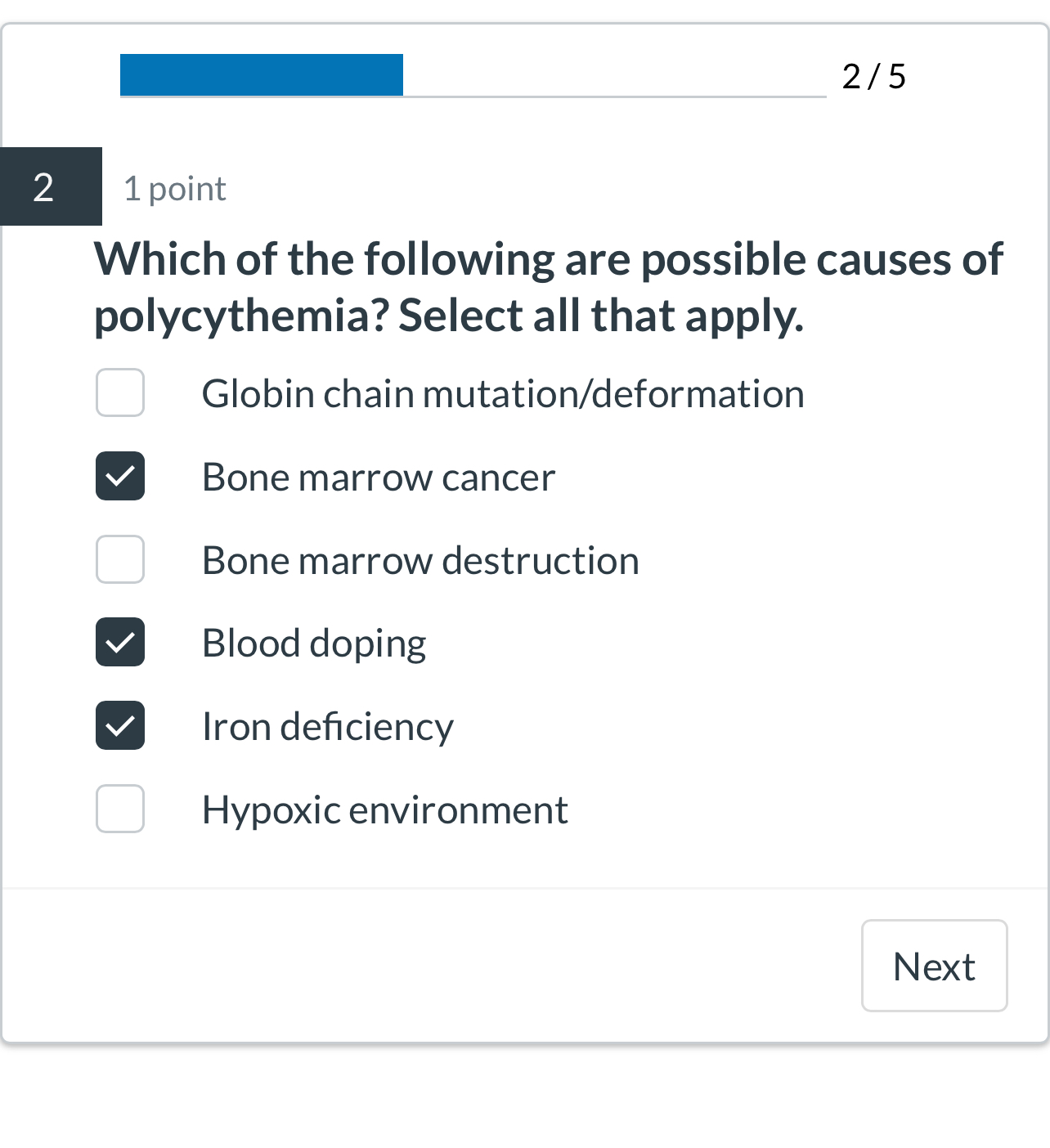 Solved 2521 ﻿pointWhich of the following are possible causes | Chegg.com
