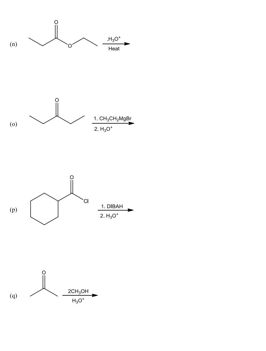 Solved (a) CH3 -CH2-CH2-C-CI + CH3-OH _L_LO (b) CH3-C-0 CH3 | Chegg.com