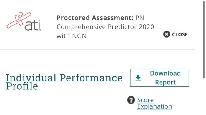 Proctored Assessment: PN ati. Comprehensive Predictor | Chegg.com