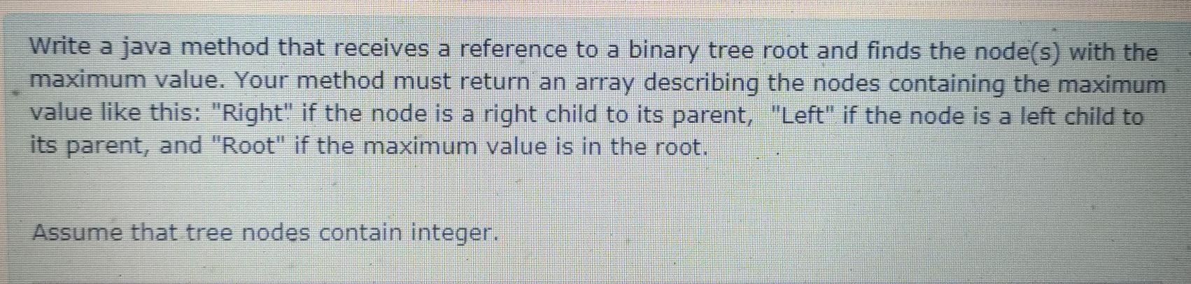 Solved Write a java method that receives a reference to a | Chegg.com