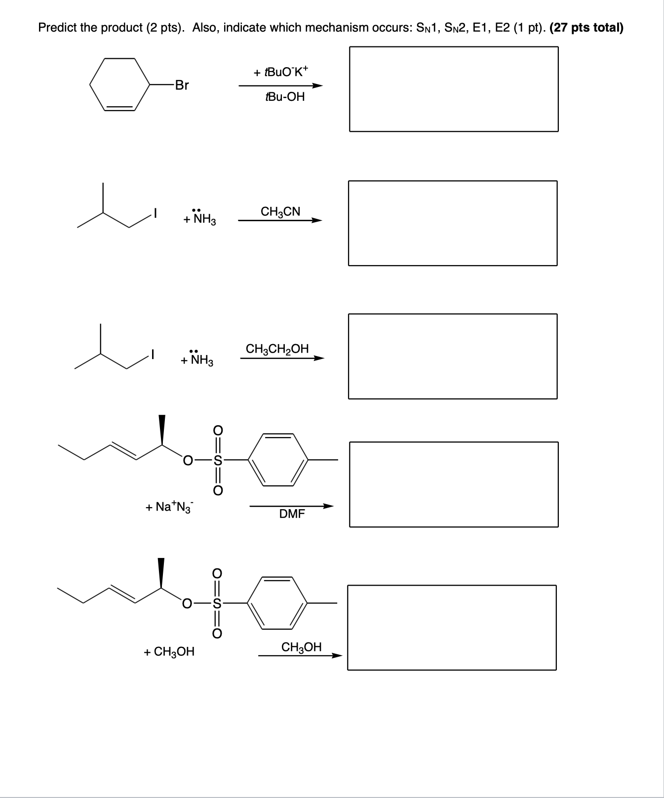 Solved Predict the product and indicate which mechanism | Chegg.com