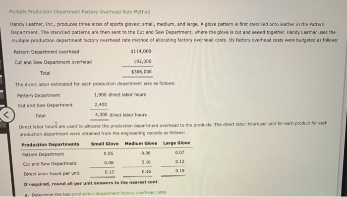 Solved Total $306,000 The direct labor estimated for each | Chegg.com