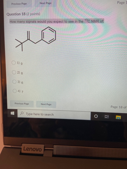 Solved Previous Page Next Page Page Question 18 (2 points) | Chegg.com