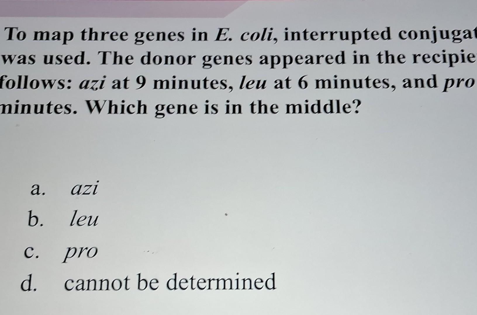 Solved Conjugation requires a special bacterial virus called | Chegg.com
