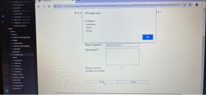 Solved Please helpHow do i make my alert box not pop up when | Chegg.com