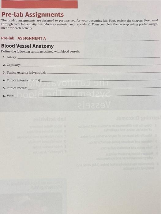 Solved Pre-lab Assignments The pre-lab assignments are | Chegg.com