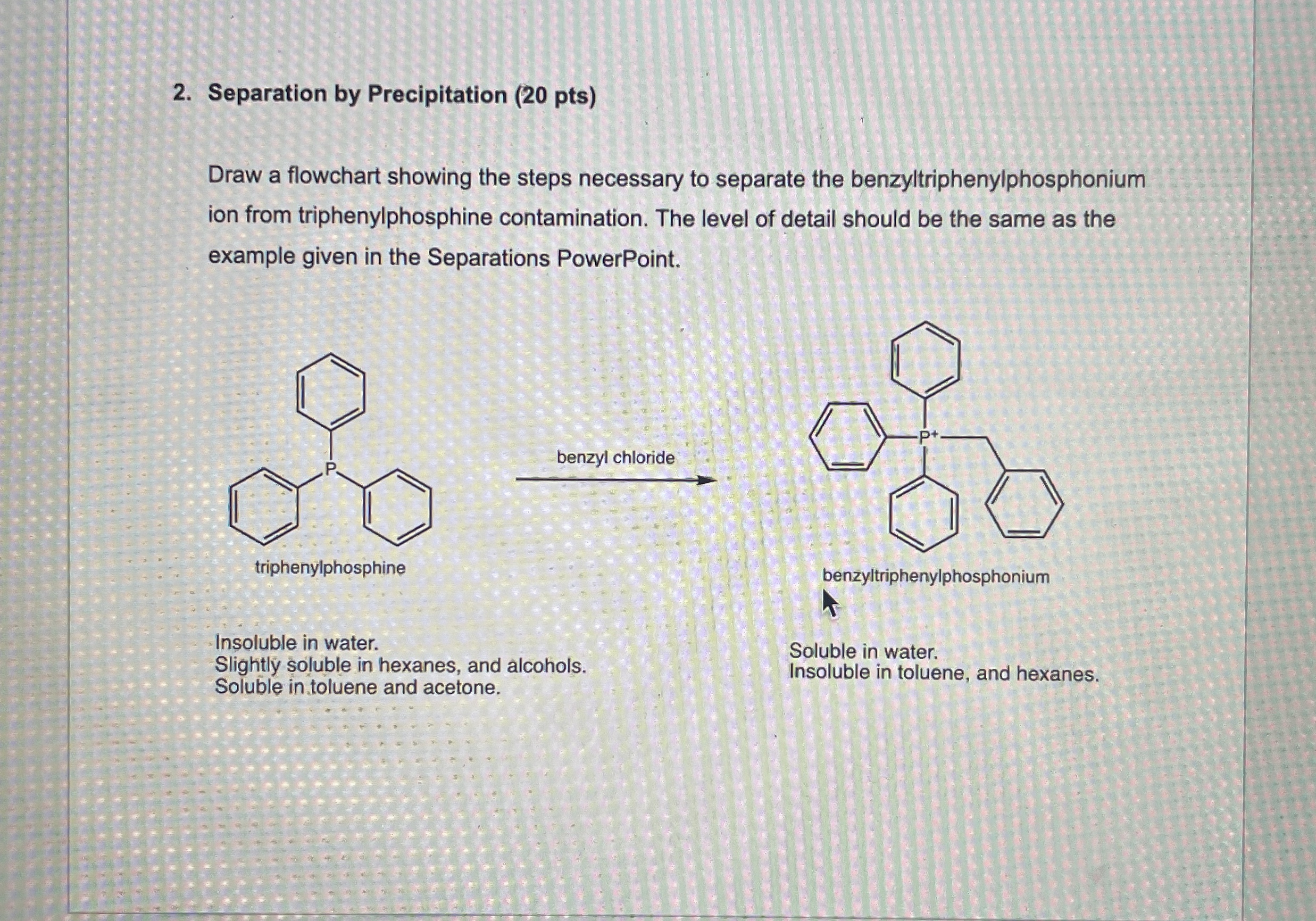 Solved Separation by Precipitation ( 20 ﻿pts)Draw a | Chegg.com
