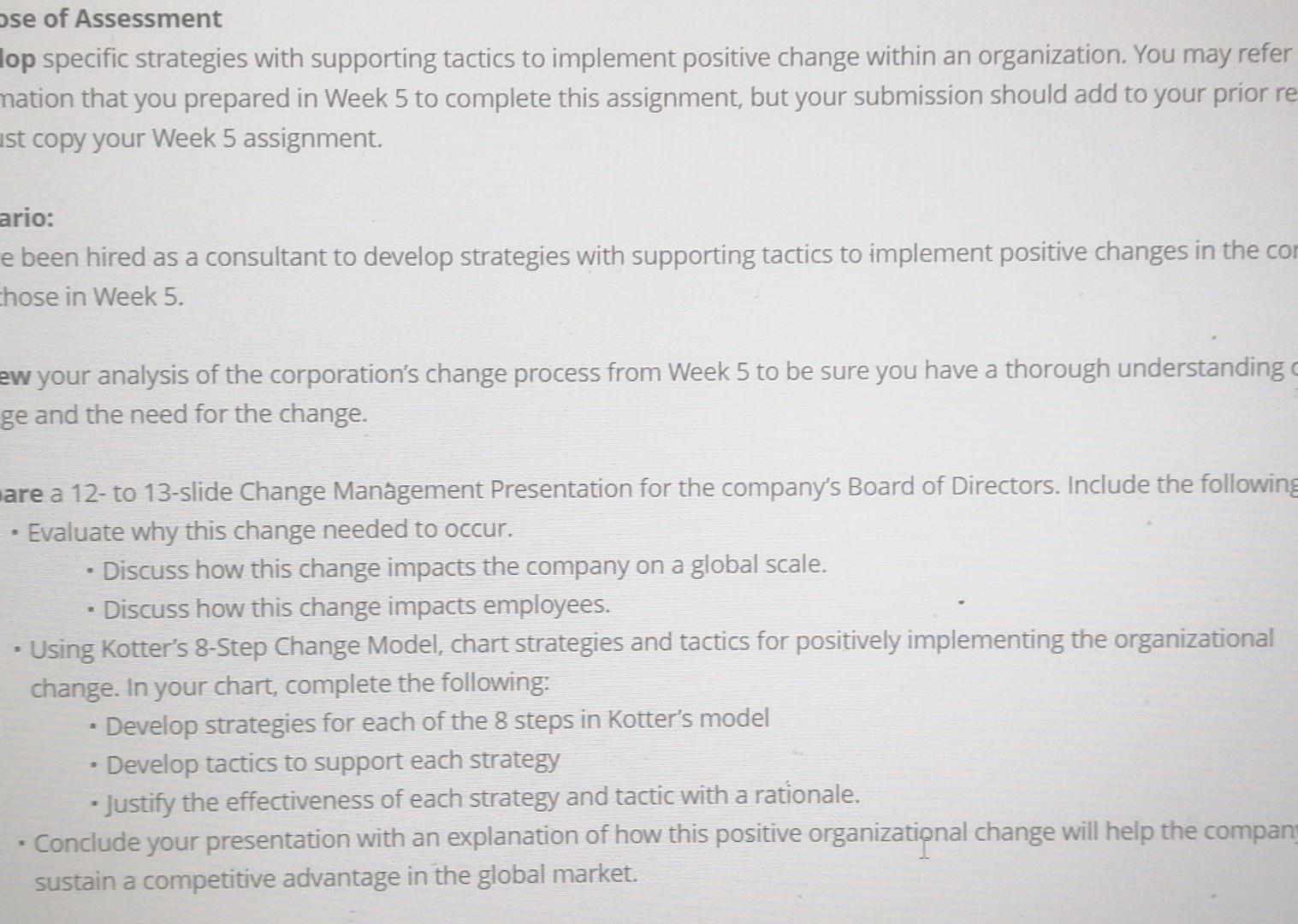 Solved ose of Assessment lop specific strategies with | Chegg.com