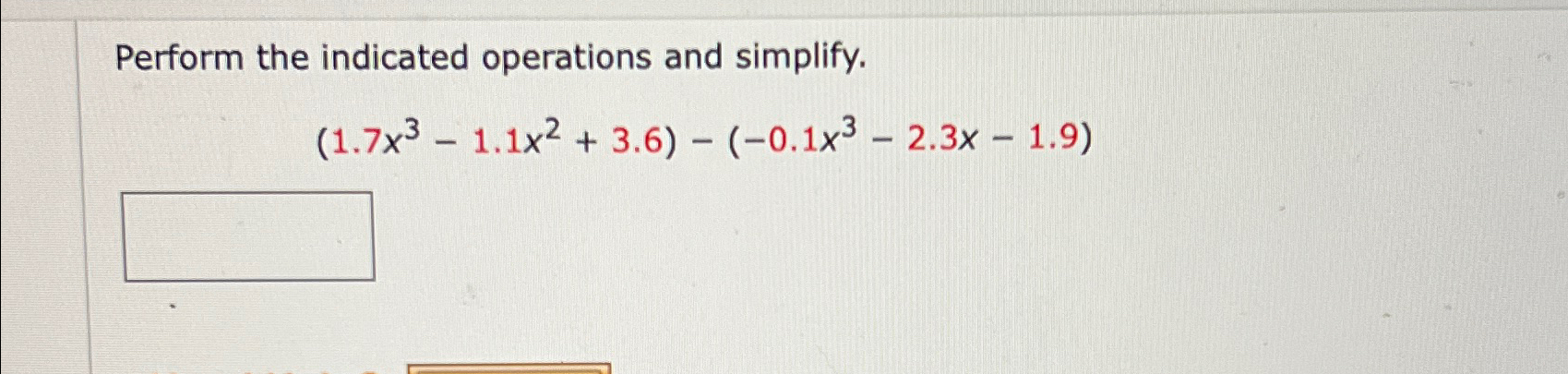 Solved Perform the indicated operations and | Chegg.com