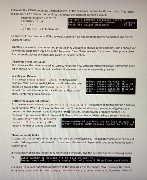 General Description: Write a program that simulates | Chegg.com
