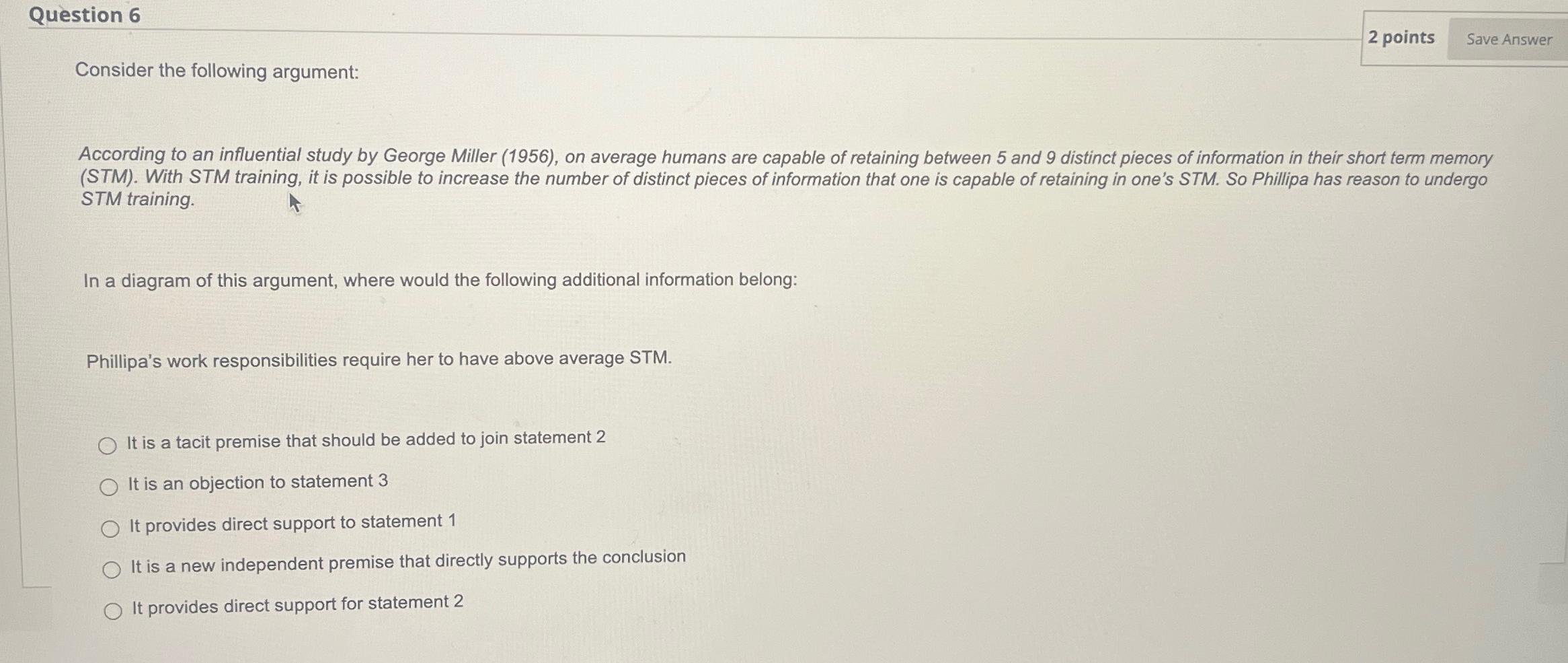 Solved Question 62 ﻿pointsConsider the following | Chegg.com