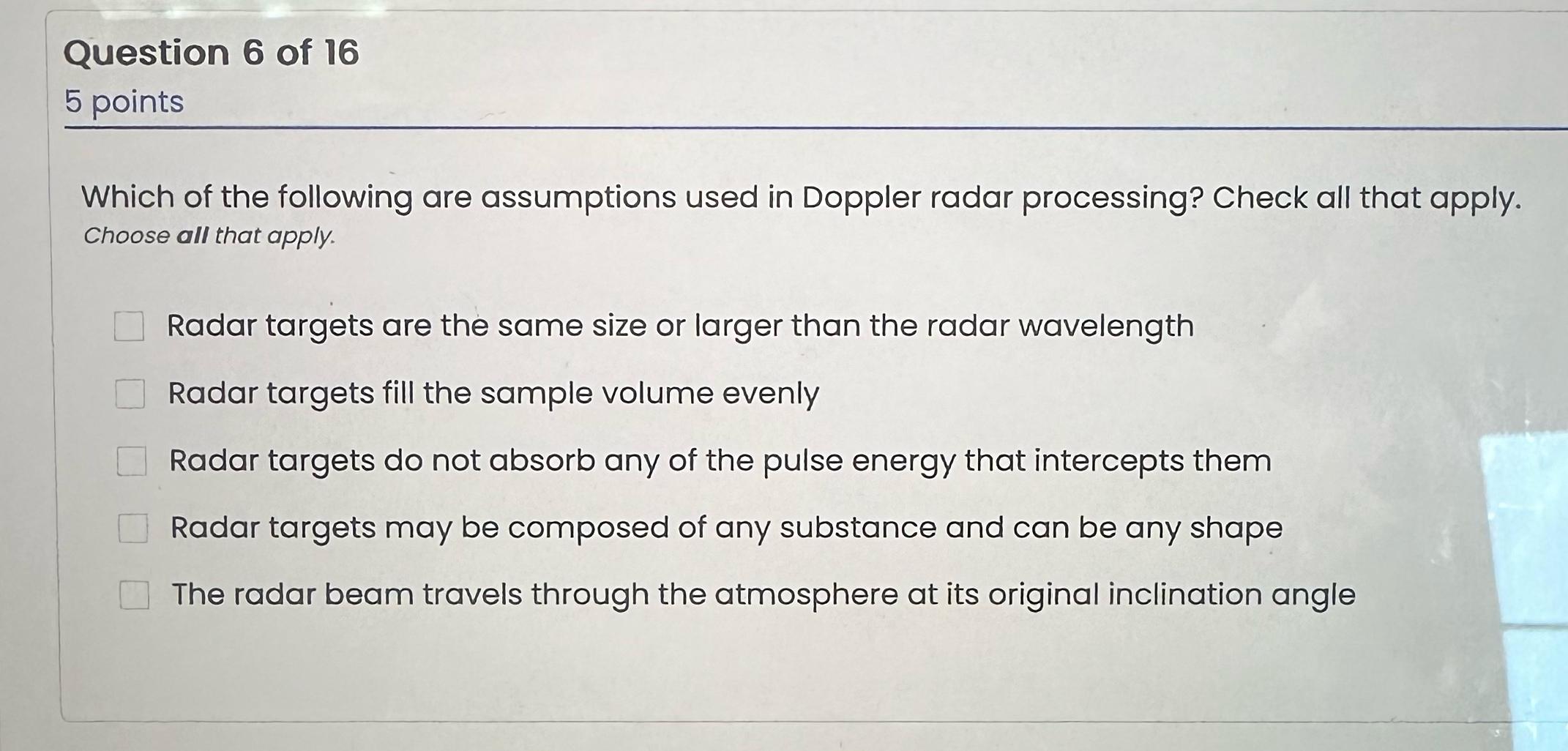 Solved Question 6 ﻿of 165 ﻿pointsWhich of the following are | Chegg.com
