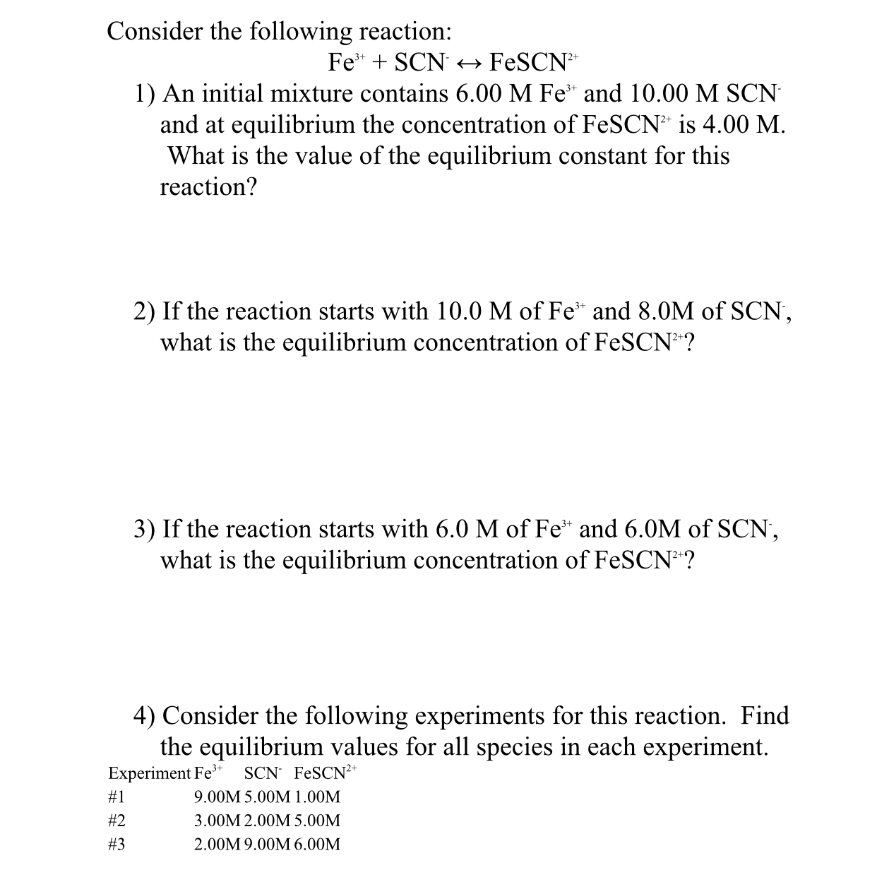 Solved Consider the following | Chegg.com