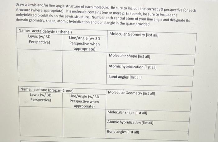 Solved Draw a Lewis and/or line angle structure of each | Chegg.com