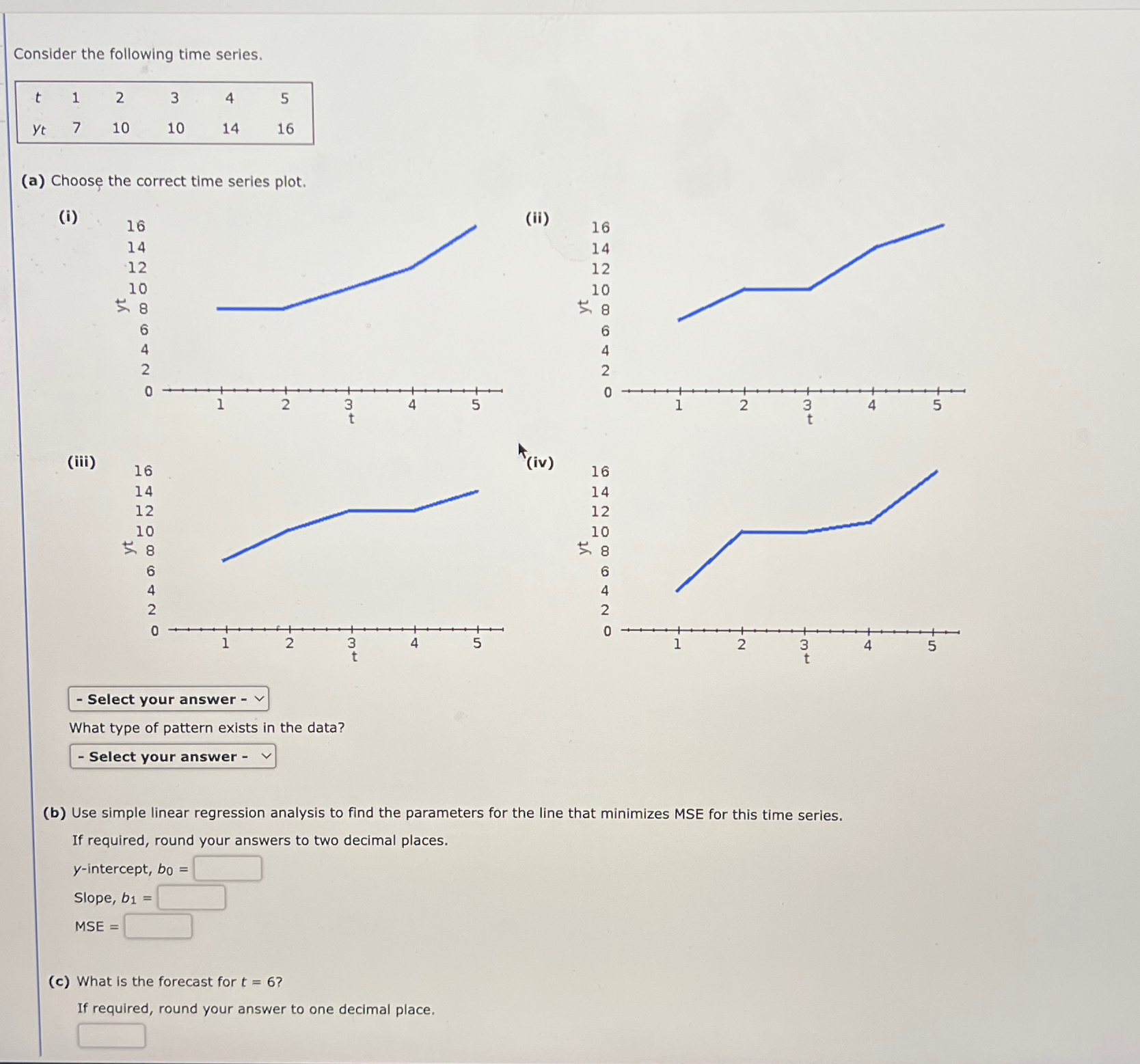 Solved Consider the following time | Chegg.com