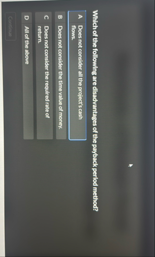 Solved Which of the following are disadvantages of the | Chegg.com