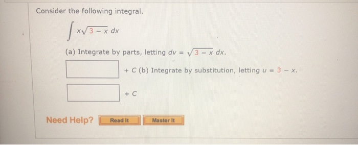 Solved Consider the following integral. | x/3-x dx (a) | Chegg.com