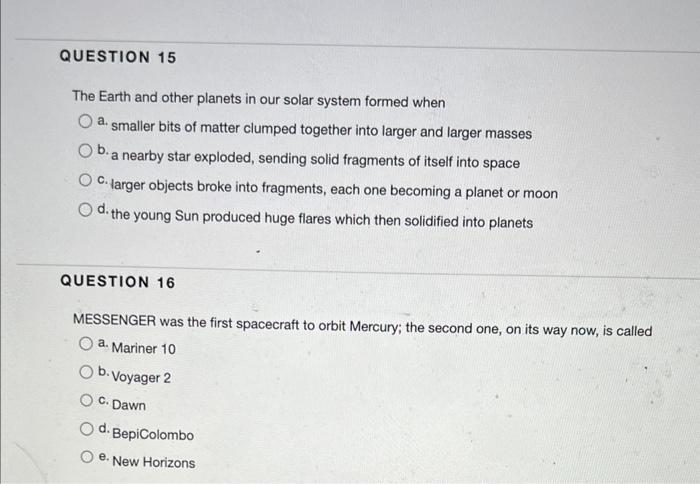 Solved The Earth and other planets in our solar system | Chegg.com