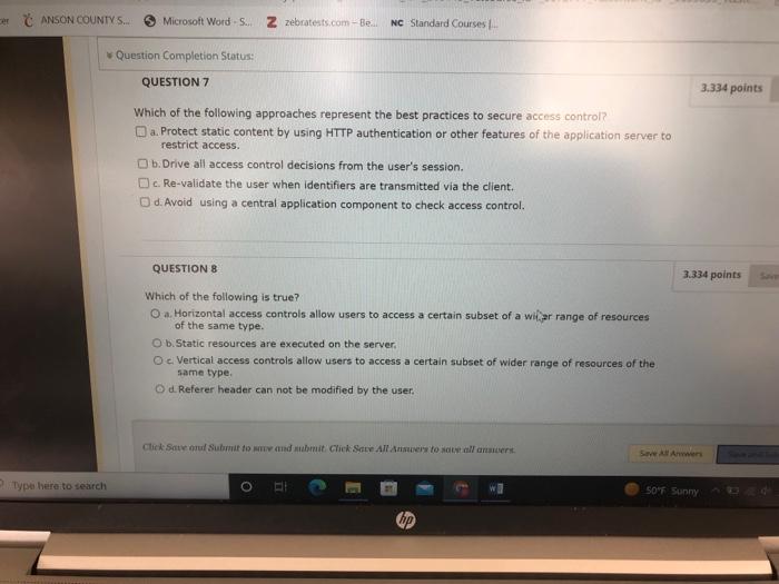 Solved Which of the following approaches represent the best | Chegg.com