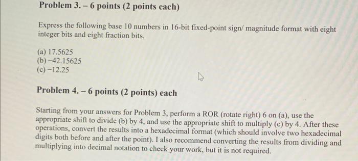 Solved Express the following base 10 numbers in 16-bit | Chegg.com