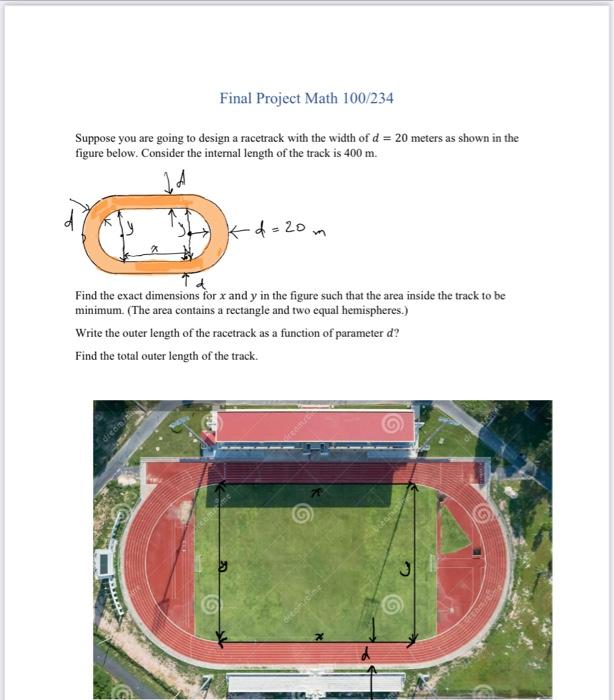 Solved Suppose you are going to design a racetrack with the | Chegg.com