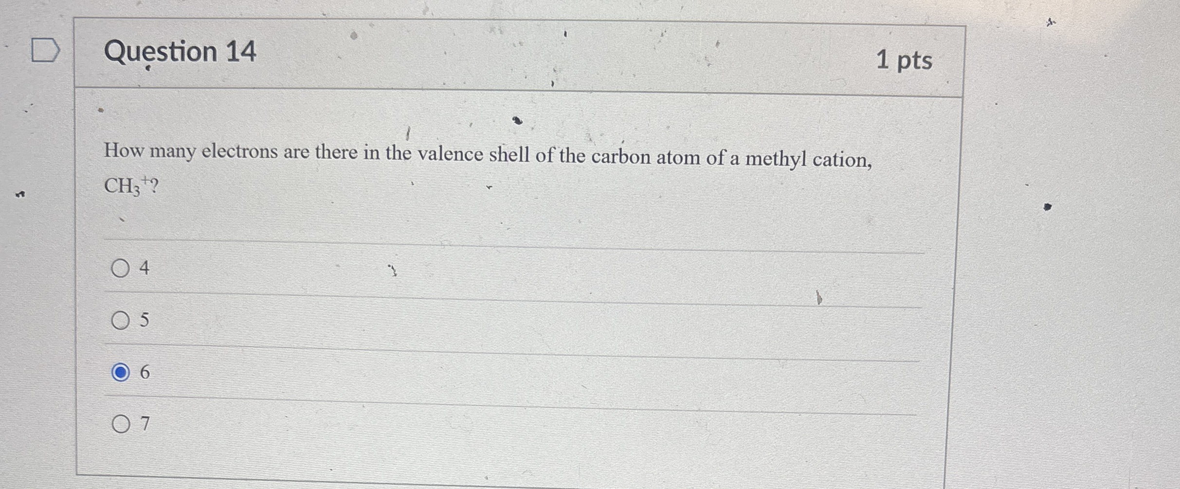 Solved Question 141 ﻿ptsHow many electrons are there in the | Chegg.com
