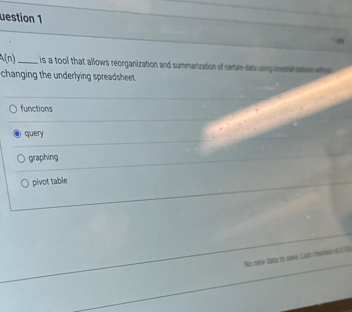 Solved Uestion 1A(n) ﻿changing the underlying | Chegg.com