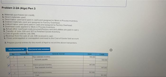 Solved Required information Problem 2-2A (Algo) Computing | Chegg.com
