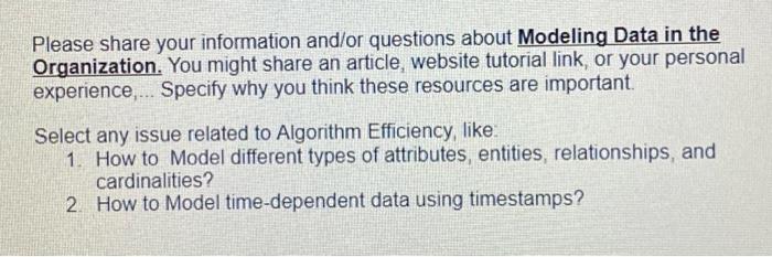 Solved Please share your information and/or questions about | Chegg.com