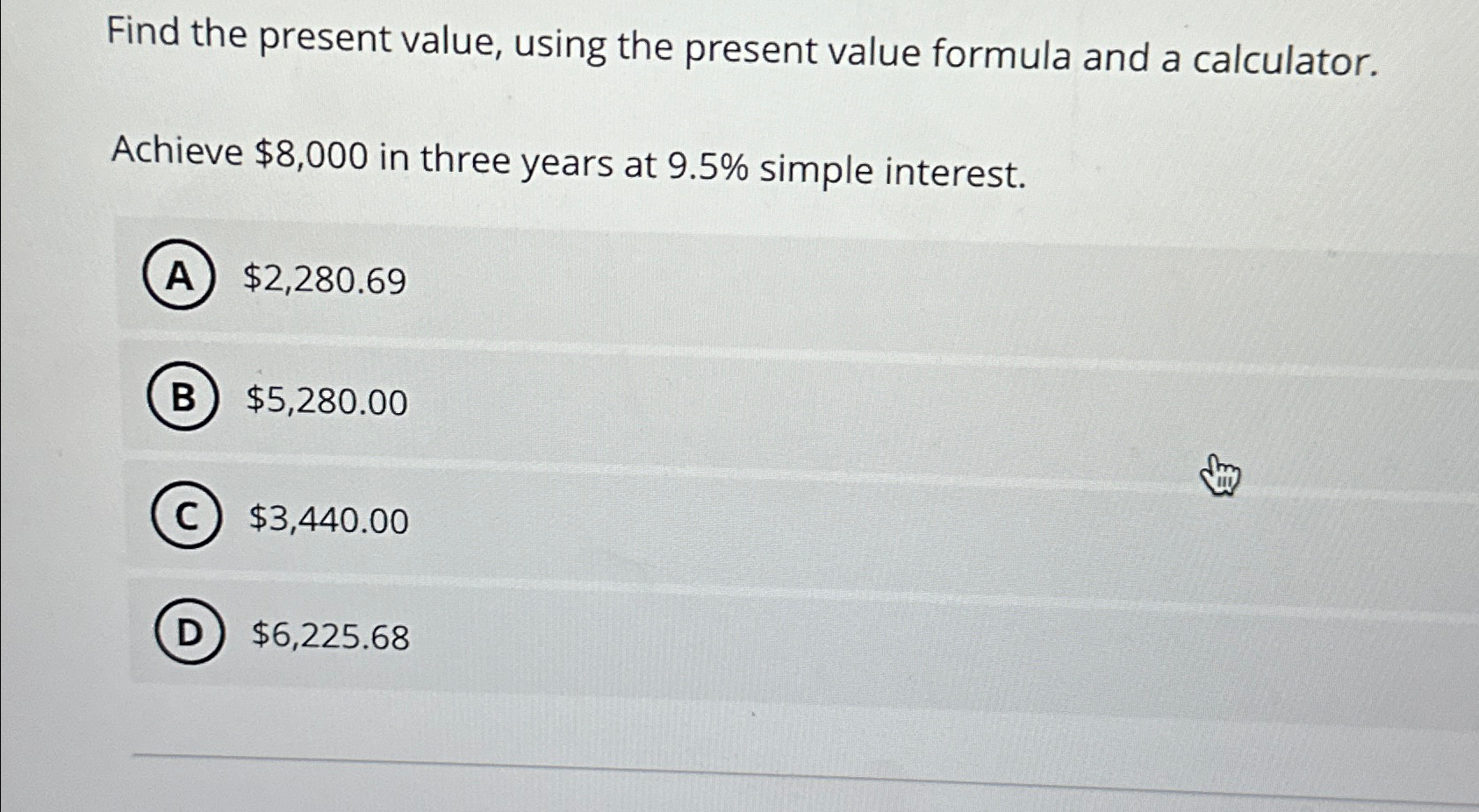 Solved Find the present value, using the present value | Chegg.com
