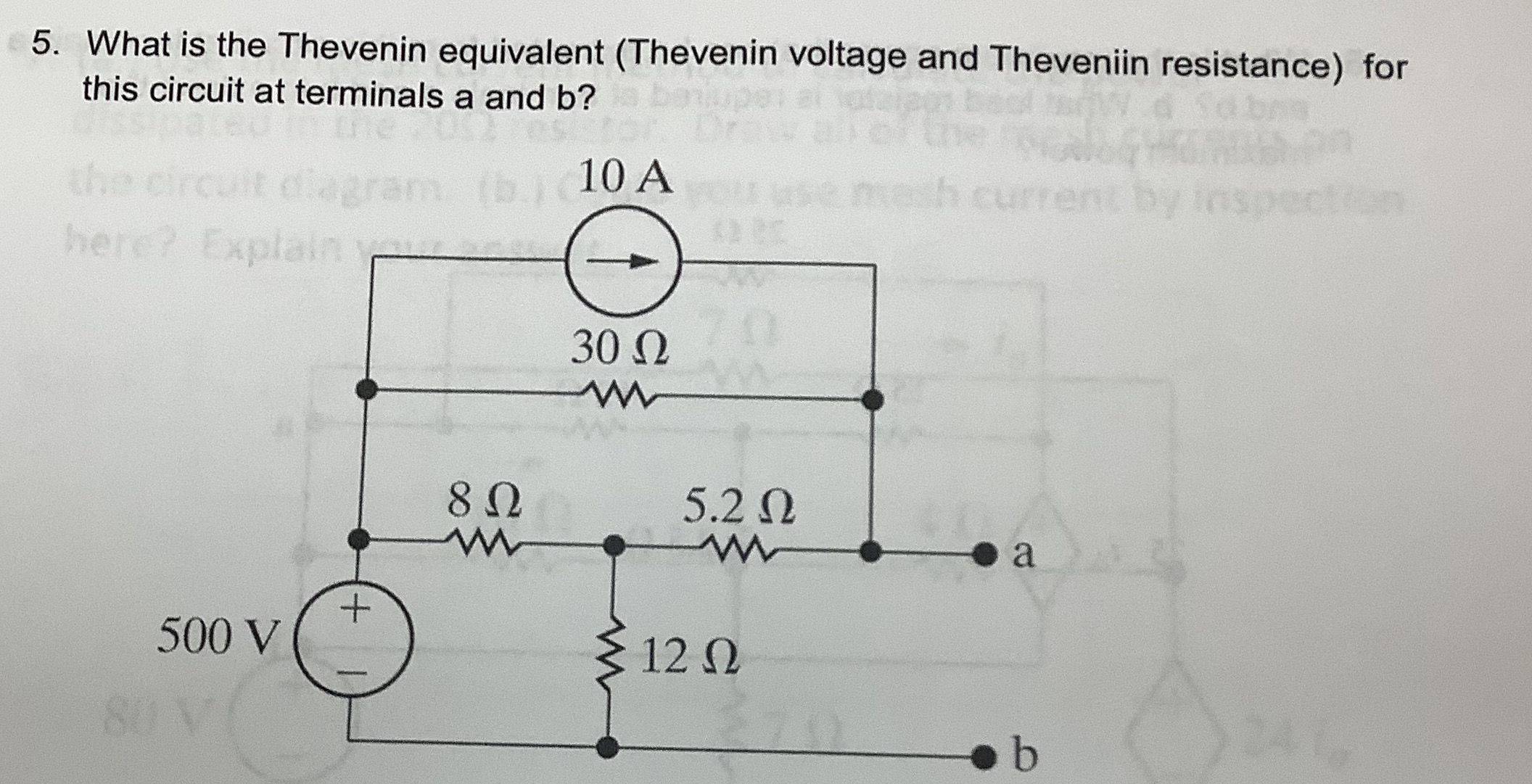 Solved What is the Thevenin equivalent (Thevenin voltage and | Chegg.com