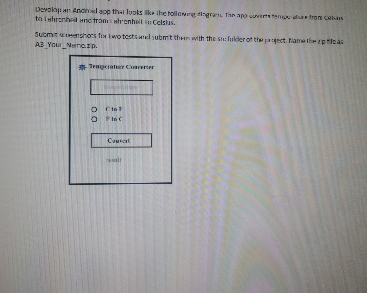 Solved the question is we have to make temperature | Chegg.com