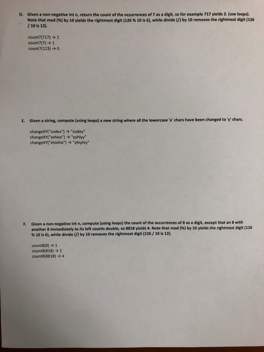 Solved All problems were taken from https://codingbat.com A. | Chegg.com