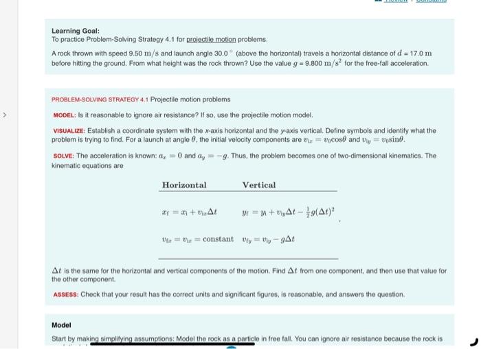 Solved Learning Goal: To practice Problem-Solving Strategy | Chegg.com