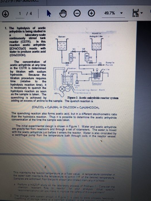 Solved . Perform a HAZOP study on the laboratory process of | Chegg.com