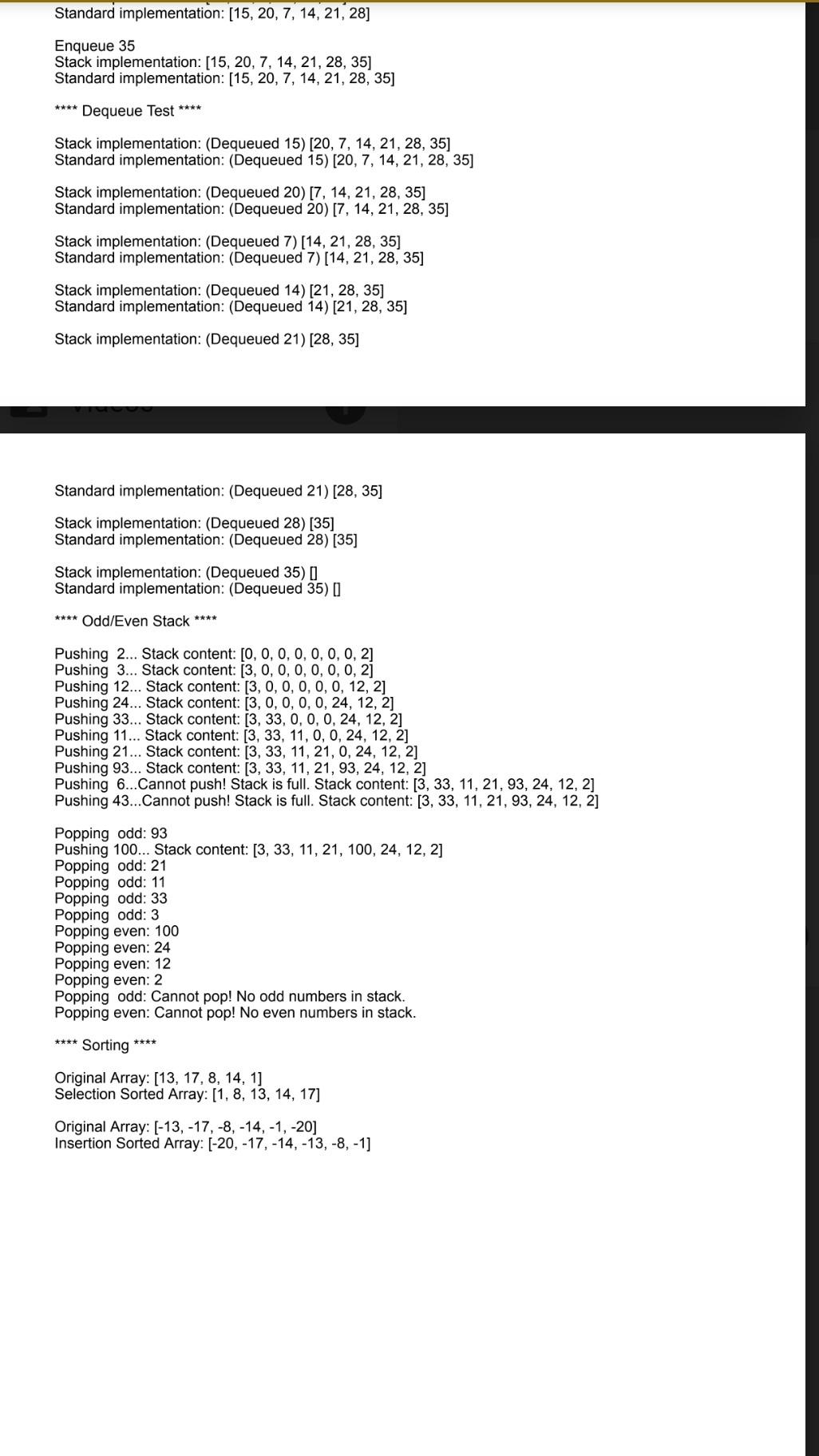 Solved 1 Stack and Queue - Complete the push, pop, and size | Chegg.com