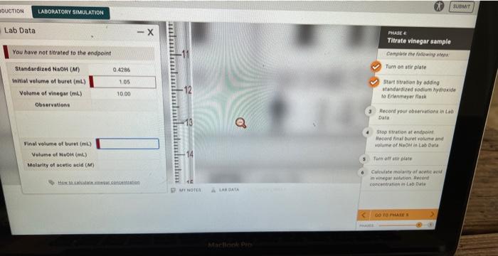 Solved LOUCTION LABORATOAY SIMULATION Lab Data You have not | Chegg.com