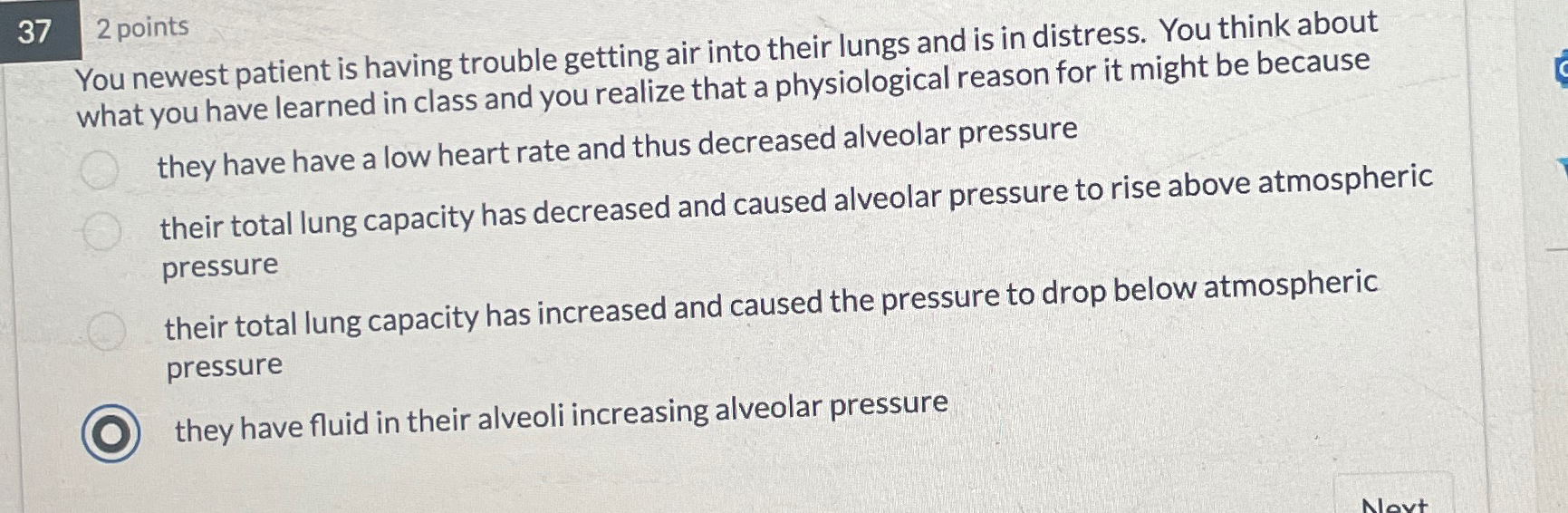 Solved 372 ﻿pointsYou newest patient is having trouble | Chegg.com