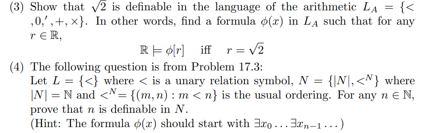 Solved (2) ﻿Let L={R} ﻿where R ﻿is a unary relation symbol. | Chegg.com