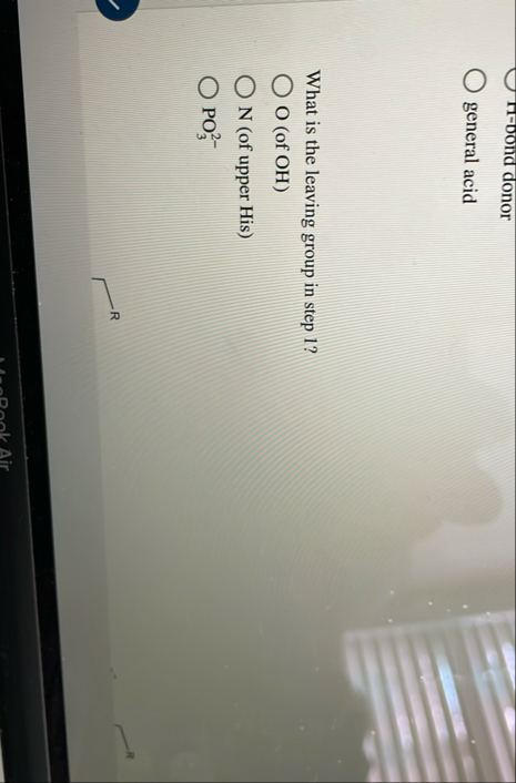 Solved r-oond donorgeneral acidWhat is the leaving group in | Chegg.com